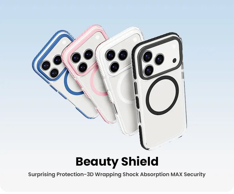 3-in-1 Magnetic Beauty Shield Phone Case C&T® - C&T Phone Case Maker