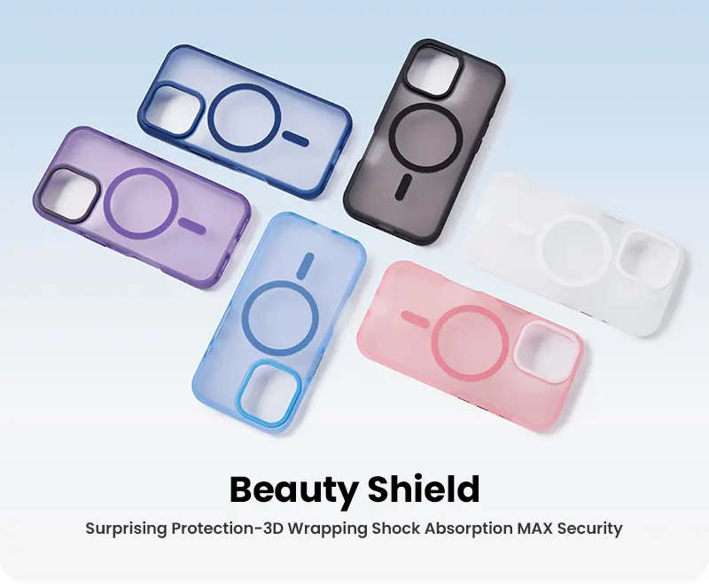 Magnetic Beauty Shield Case for iPhone 17 C&T® - C&T Phone Case Maker